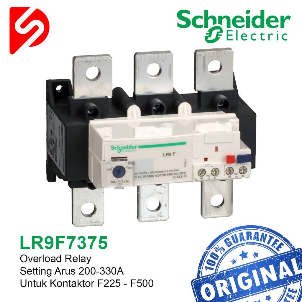 Jual Thermal Overload Relay LR9F7375 200-330A Termal Kontaktor ...