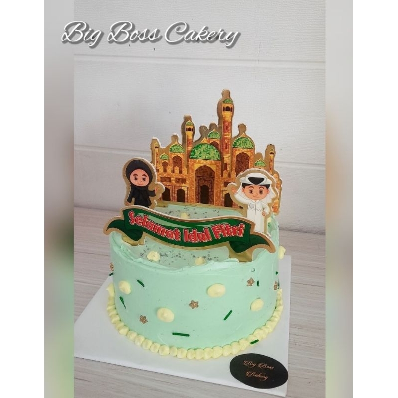 Jual IDUL FITRI LEBARAN SPECIAL CAKE WITH TOPPER | Shopee Indonesia