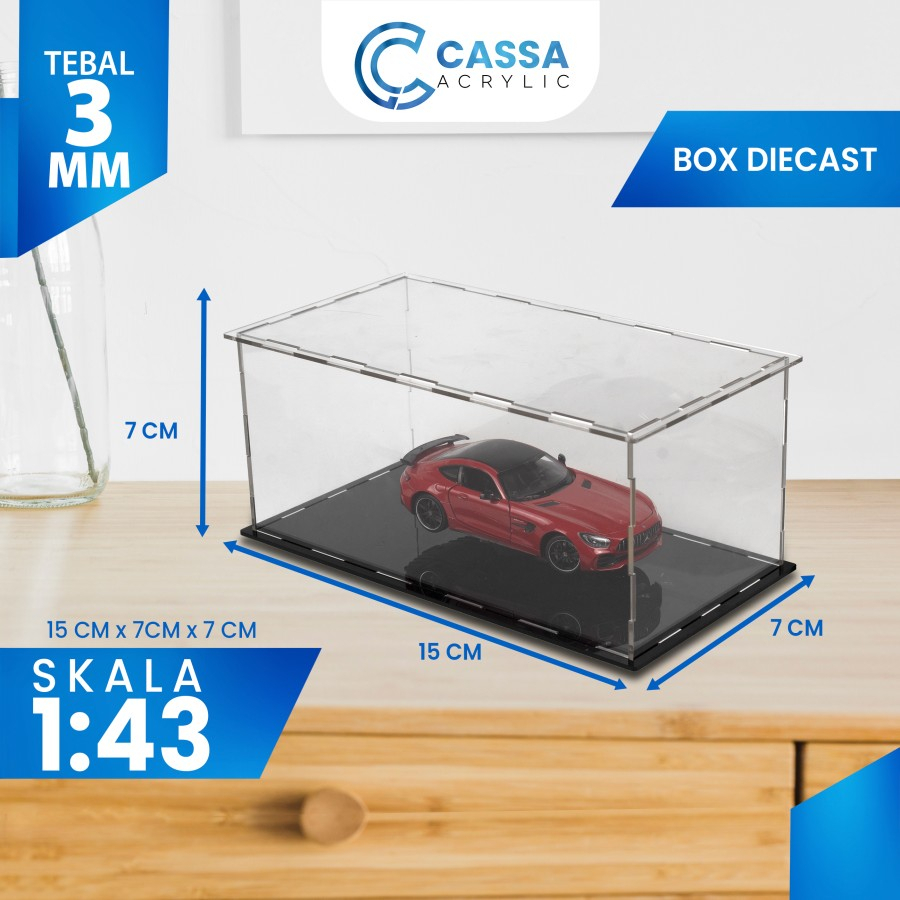 Jual Box Display / Acrylic Box Diecast Skala 1:43 (15x7x7cm) | Shopee ...