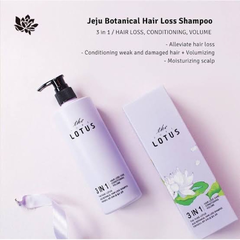 Jual The Pure Lotus Hair Loss 3in1 Shampoo | Shopee Indonesia