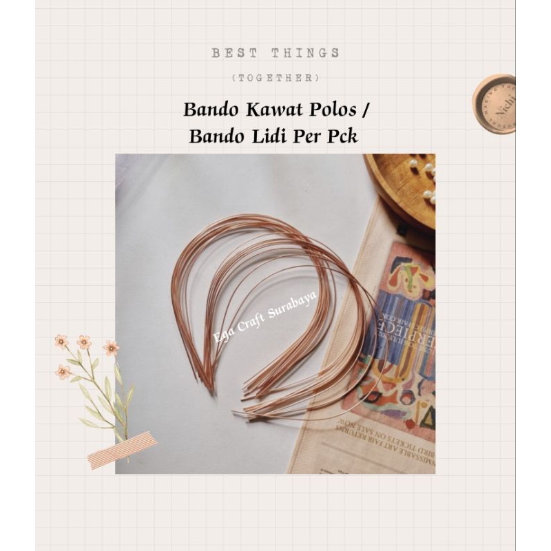 Jual Bando Kawat Polos / Bando Lidi Per Pack Besar | Shopee Indonesia