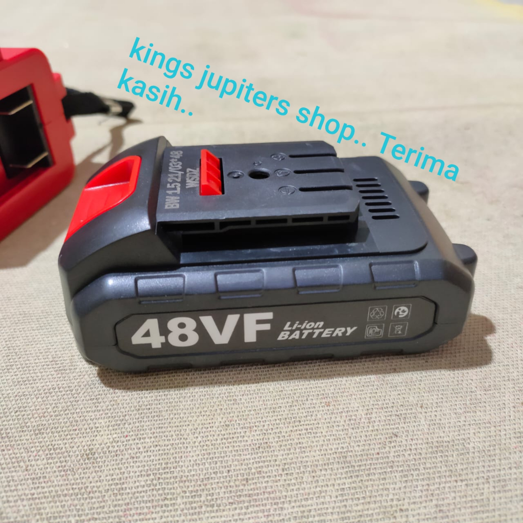 Jual BATRE atau CHARGER AJA merk JLD 4810PS CORDLESS BOR 48VF batray ...