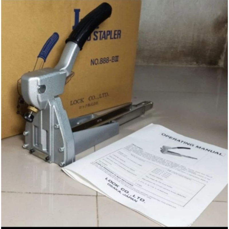 Jual Lock Hand Stapler 19 MM ORI JAPAN Alat Steples karton kardus ...