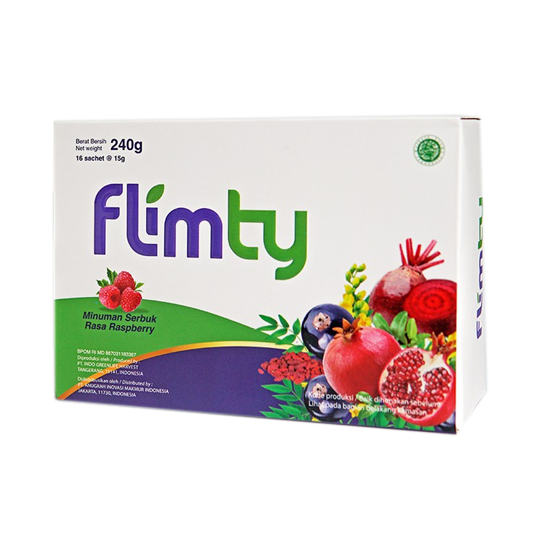 Jual FLIMTY FIBER BOX 16 SACHET RASA RASPBERRY DAN BLACKCURRANT ...