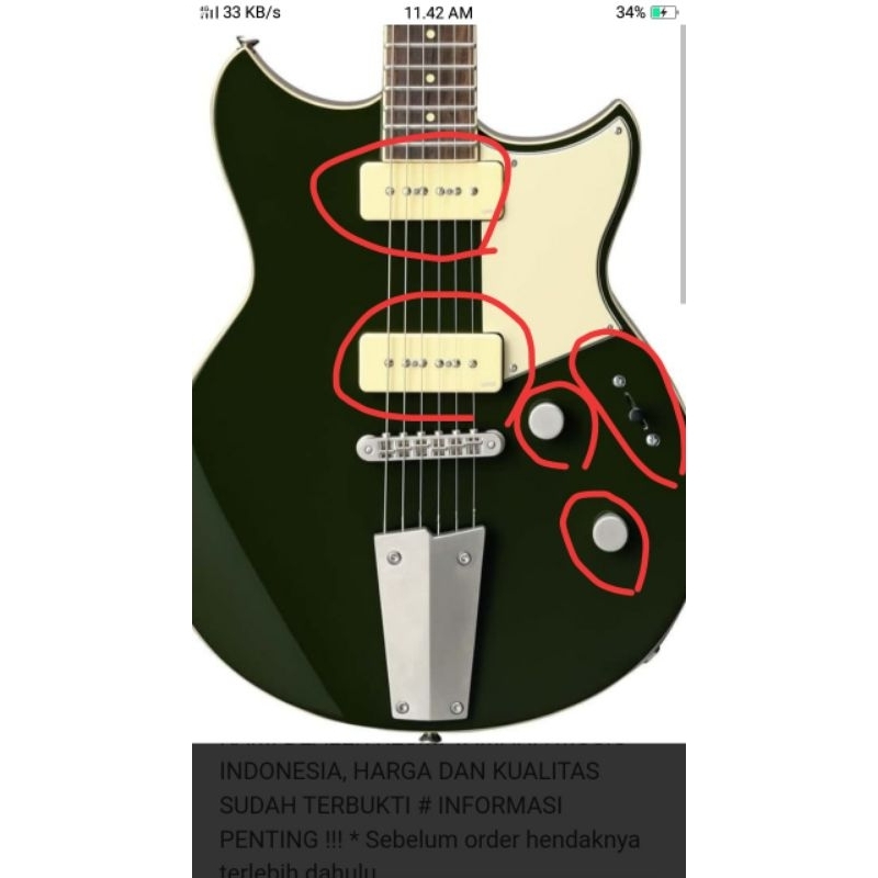 Jual Yamaha Revstar RS 502T set pickup dan wiring original | Shopee ...