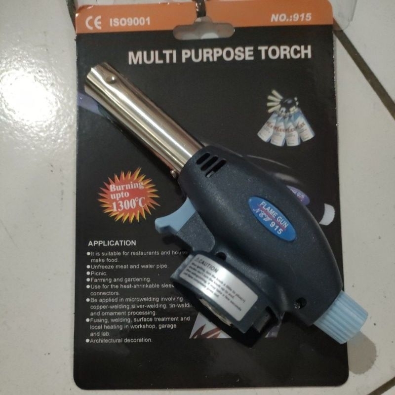 Jual Kepala Portable Gas Torch Korek BBQ Blow Torch Flame Gun Butane ...