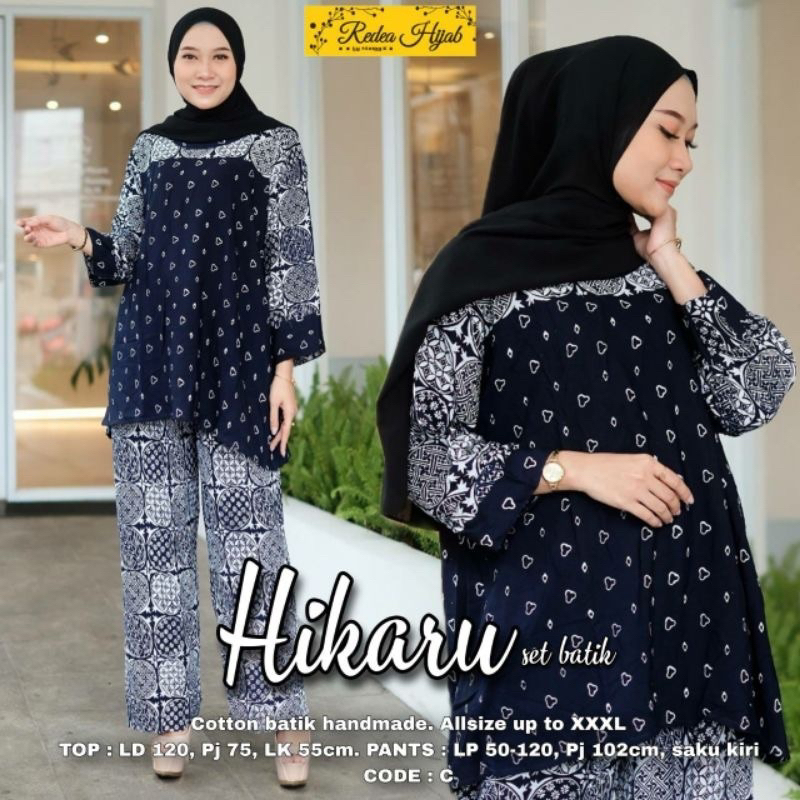 Jual Setelan Wanita Hikaru Batik Cap Rayon Samitex | Setelan Wanita ...