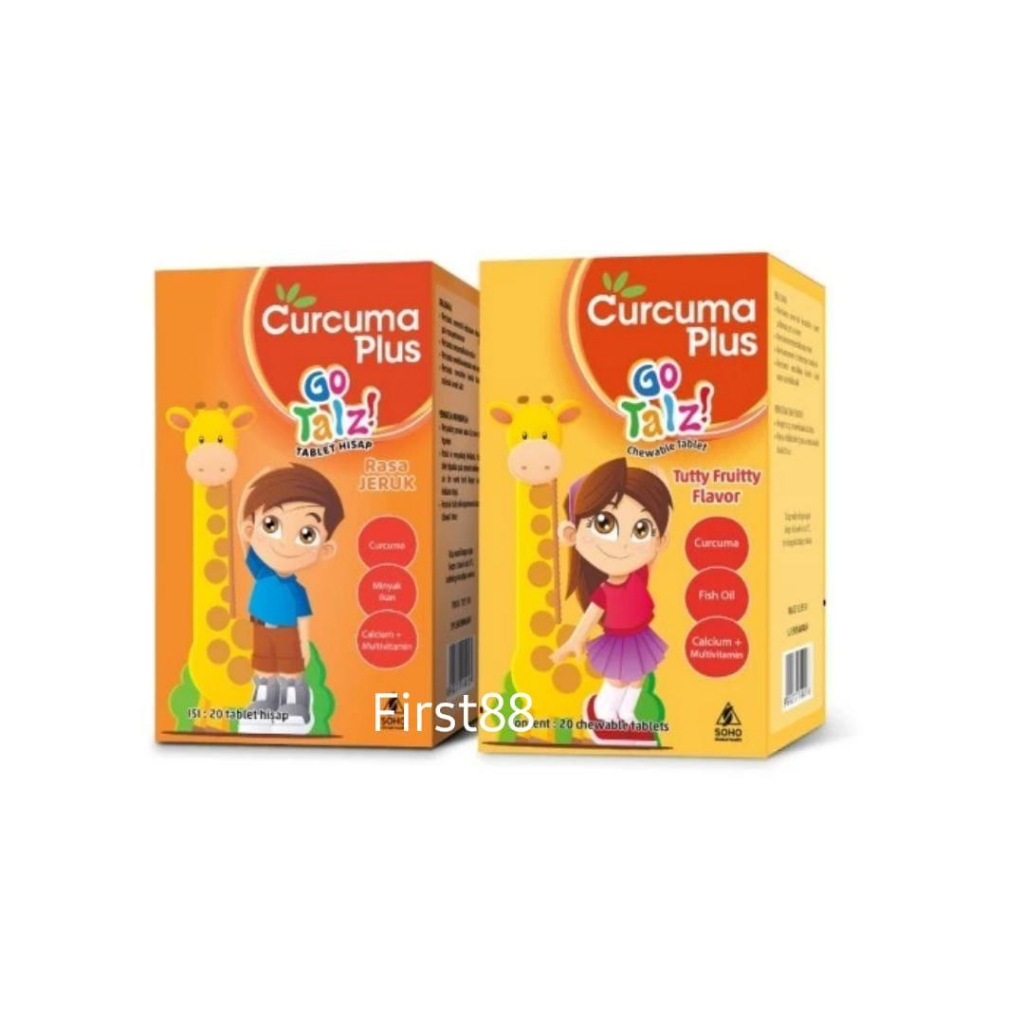 Jual Curcuma Plus Go Talz Tablet Hisap Multivitamin @20 Tablet | Shopee ...