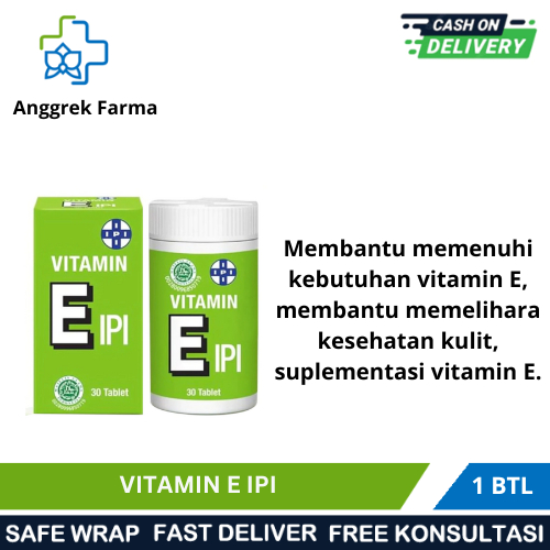 Jual VITAMIN E IPI / MEMBANTU MEMELIHARA KEBUTUHAN VITAMIN E ...