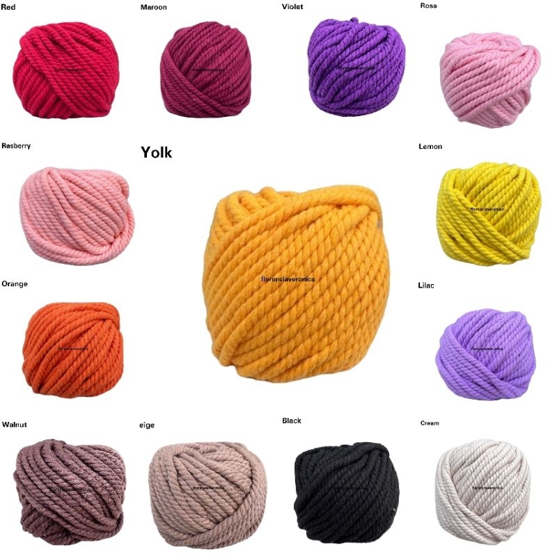 Jual Tali Cotton Rope/Tali Macrame 100 Gram 4MM | Shopee Indonesia