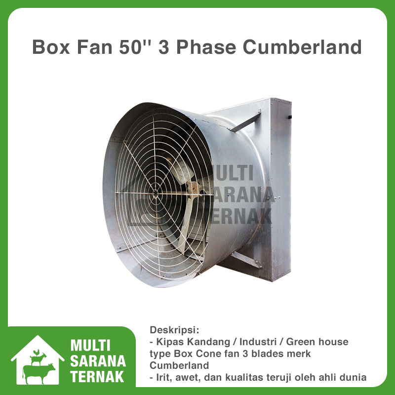 Jual Box Cone Fan 50" 3 Phase Exhaust Fan Kipas Kandang Industri Cumberland | Shopee Indonesia