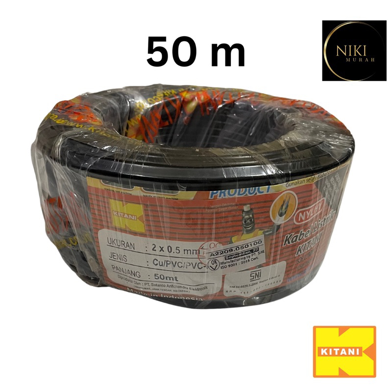 Jual Kabel Kitani 2x0.5 50 meter dan 100 meter | Shopee Indonesia