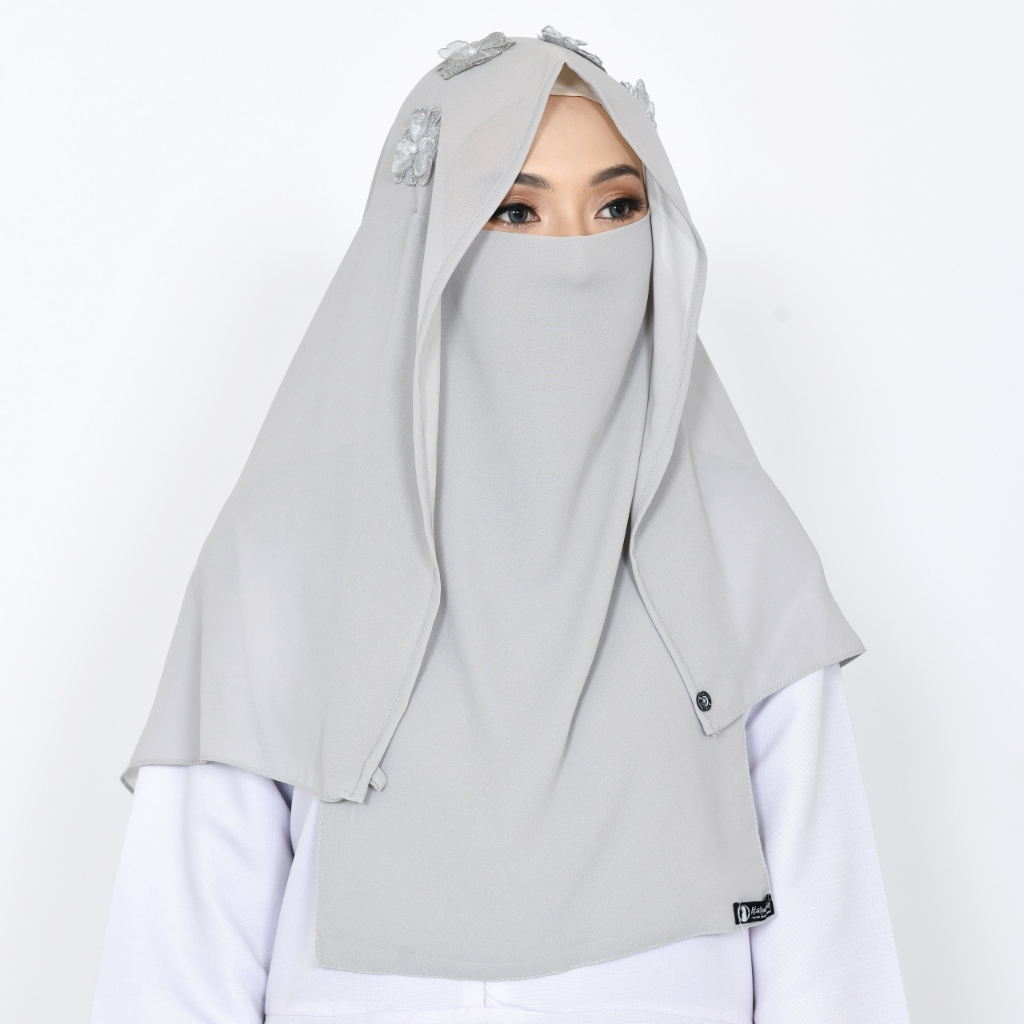 Jual HIJAB NIQAB VEIL JASMINE CADAR TALI BANDANA / CADAR DUA LAYER / JILBAB NIQAB | Shopee Indonesia