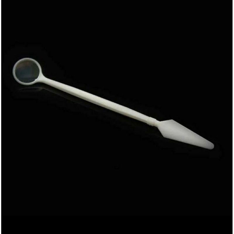 Jual Cermin Mulut Kaca Mulut Gagang Dental Mirror Plastik | Shopee ...