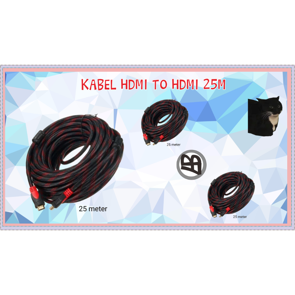 Jual Kabel HDMI to HDMI 25m Murah Mataram | Shopee Indonesia