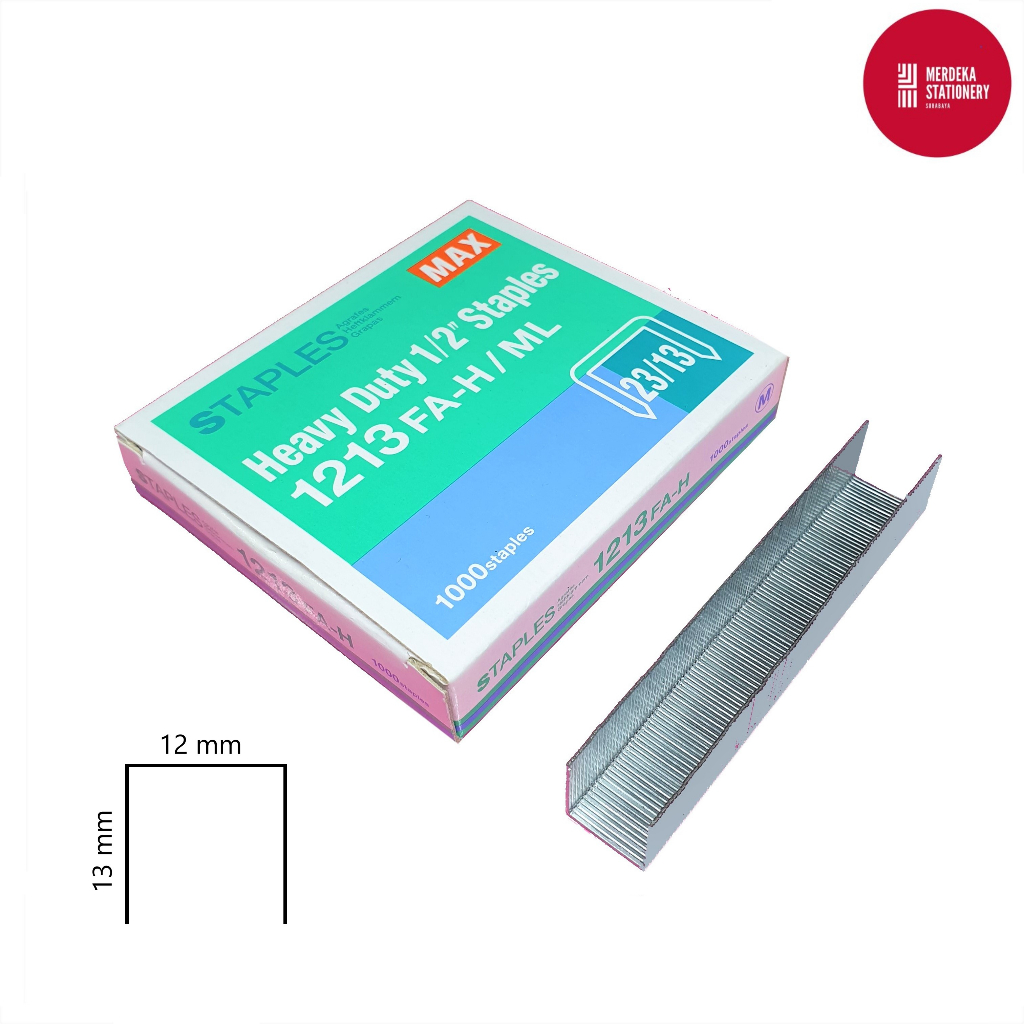 Jual Isi/Refill Staples/Stapler/Stepler/Jepretan/Hecter/Hekter Max 1213 ...