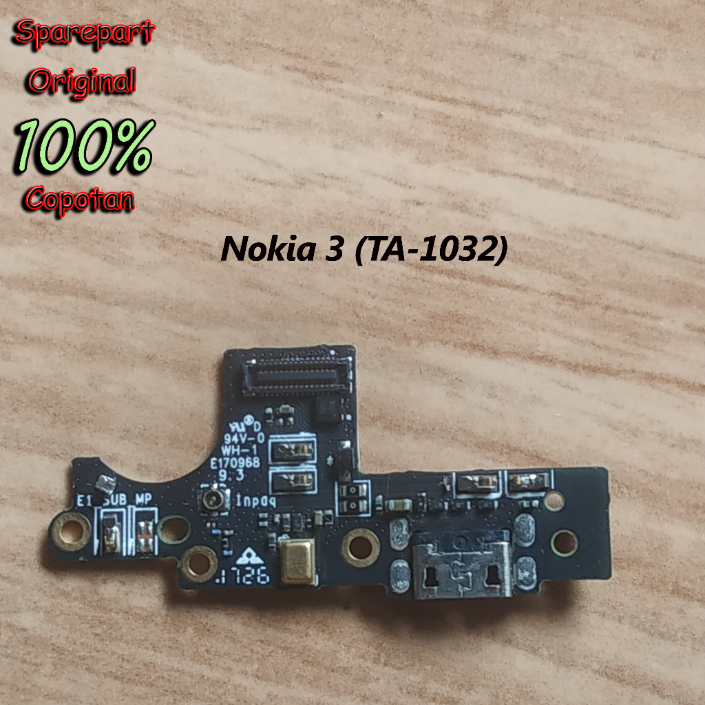 Jual Nokia 3 TA-1032 papan konektor cas pcb ui board charger mesin ...