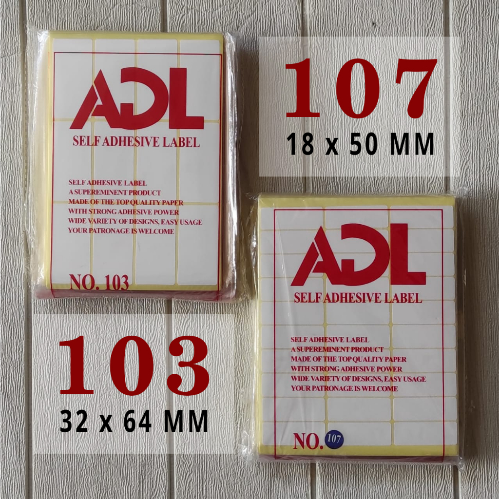 Jual Kode Toko: S1 - Stiker Label Nama Undangan Ukuran 103 dan 107 ...