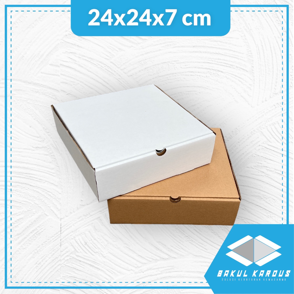 Jual kardus 24x24x7 cm parsel | hampers | box | karton | kardus polos ...