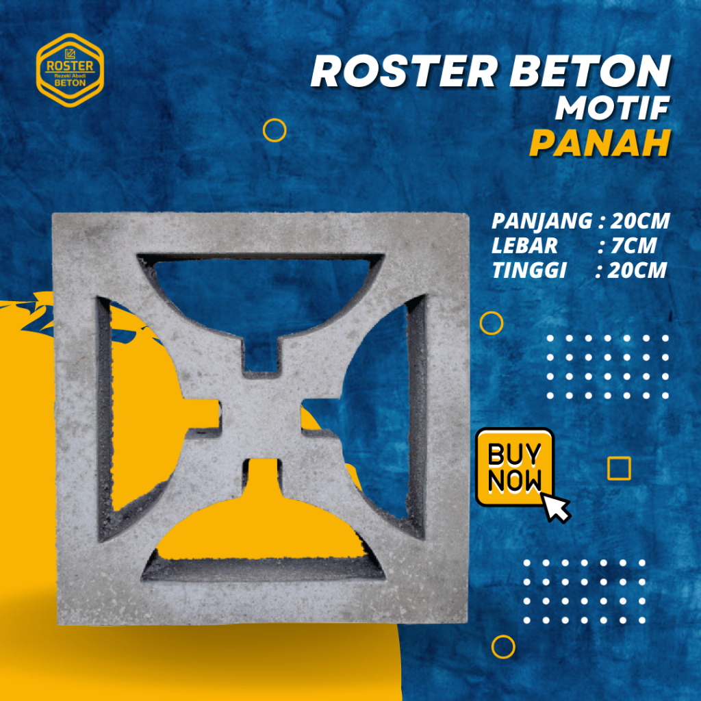 Jual Roster Beton Minimalis,Loster Udara, Atau lubang Angin Motif Panah ...
