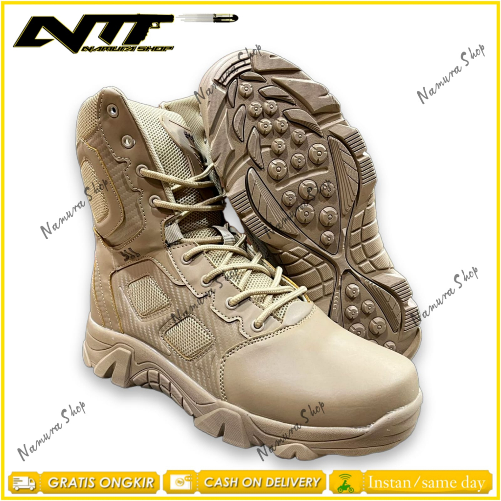 Jual Sepatu Tactical 069 Coklat Import Sepatu Pria 8ins sepatu oudoor ...