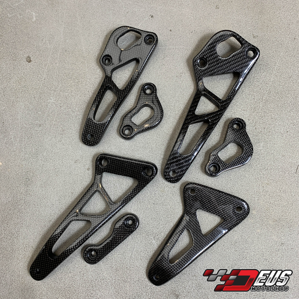 Jual Dudukan Knalpot Carbon Fiber Ninja R SS RR Cobra & Non Cobra Step ...