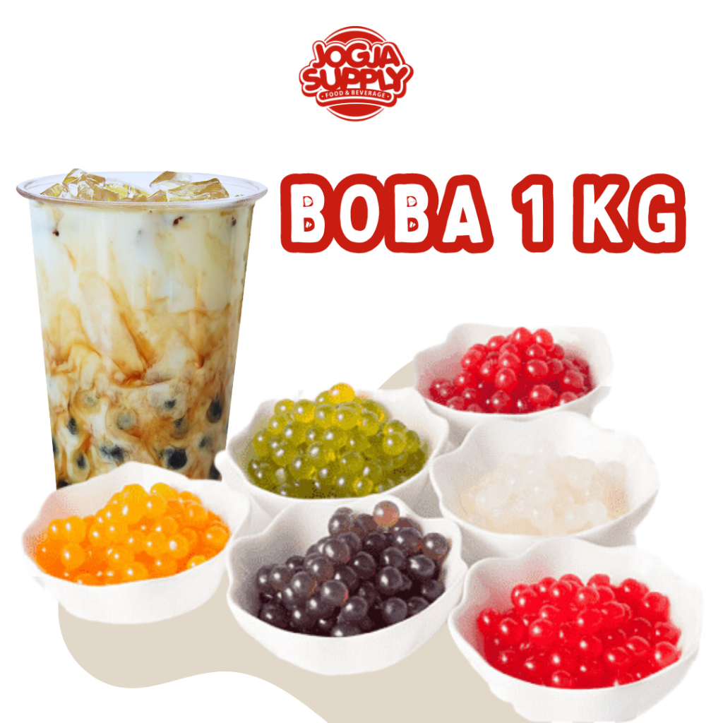 Jual JOGJA SUPPLY - Premium Boba Tapioka 1kg / Tapioka Pearl Bubble ...