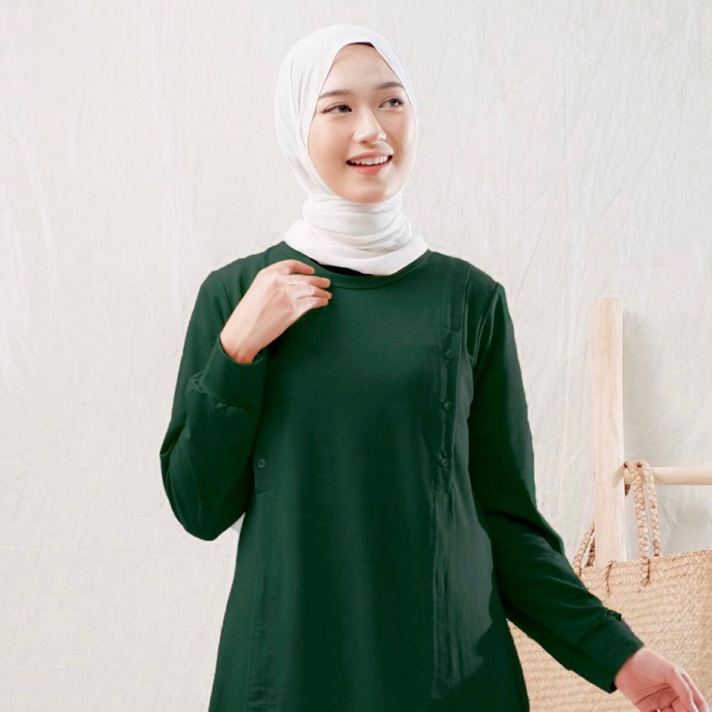 Jual SACHI - Atasan Blouse Busui Bukaan Kanan Kiri Double Akses One ...