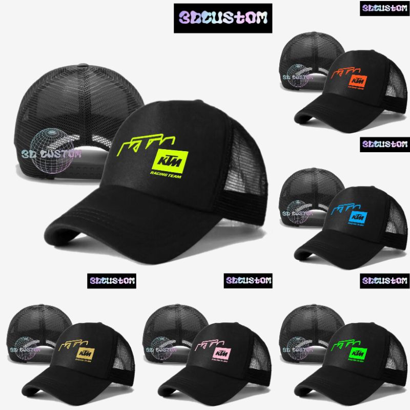 Jual TOPI JARING TRUCKER SPONSOR MOTO GP RACING CROSS KTM RACING TEAM ...