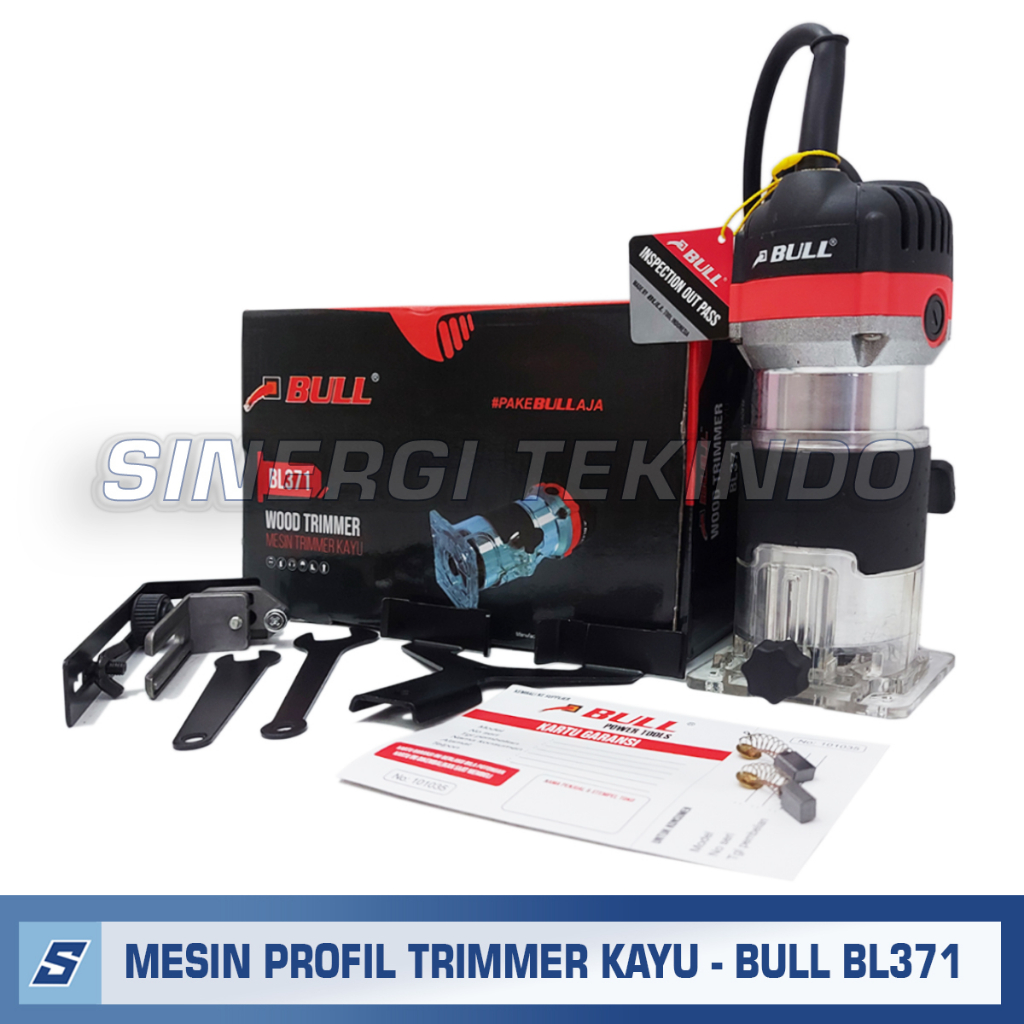 Jual Mesin Profil Router Trimmer Kayu - BULL BL371 Wood Trimmer 6MM BL ...