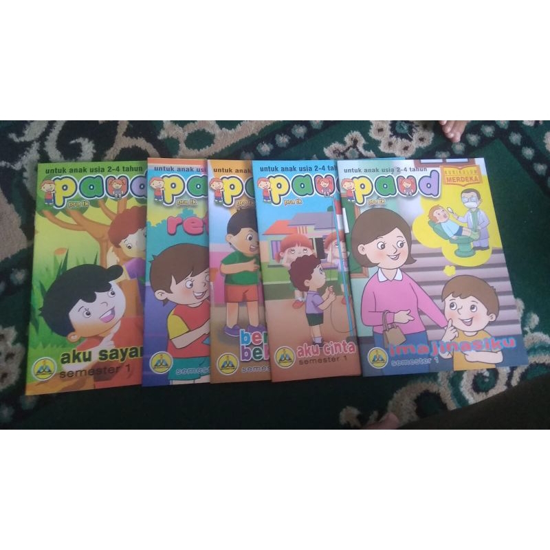 Jual Buku Paket Tematik Paud Pra TK Kurikulum Merdeka (isi 5 buku ...