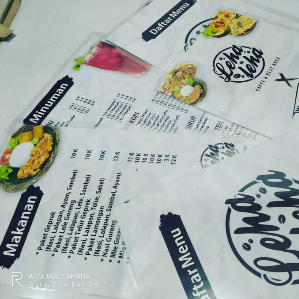 Jual Daftar Menu Laminating ukuran A4 & A3 | Shopee Indonesia