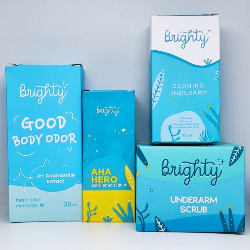 Jual Brighty Gel Glowing Underarm | Scrub Glowing Underarm Mircroscrub ...