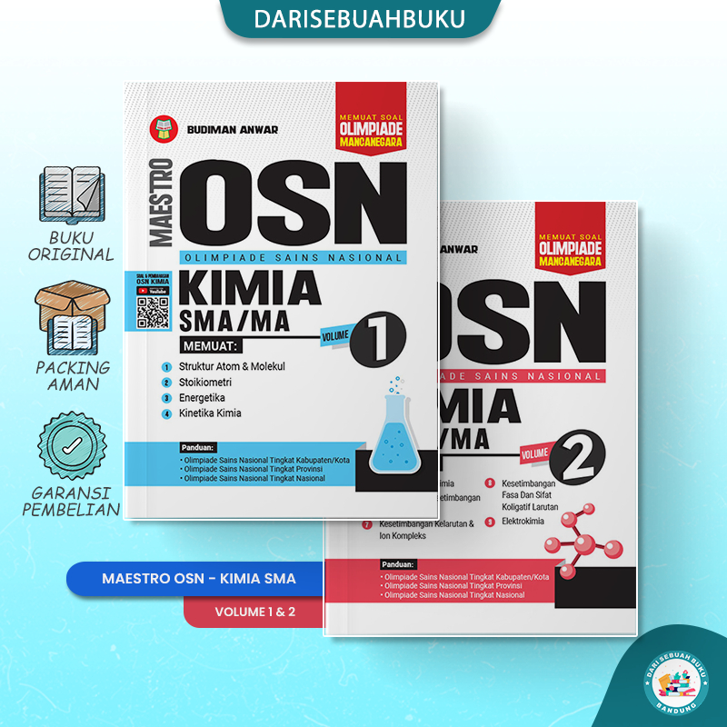 Jual Buku MAESTRO OSN - KIMIA SMA - Volume 1 & 2 - Latihan Soal & Pembahasan OLIMPIADE KIMIA ...