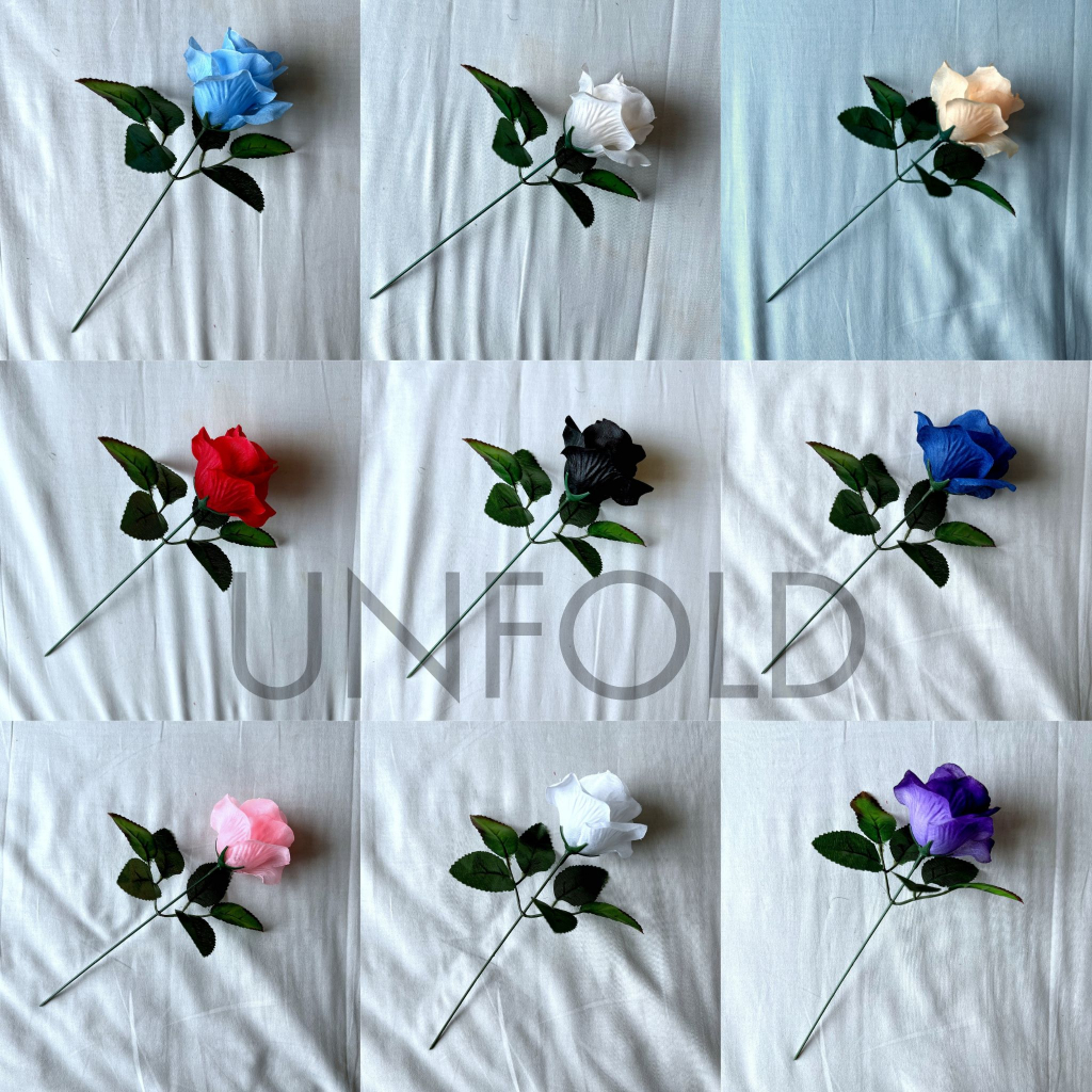 Jual Kuntum Bunga Mawar Artificial 1 Tangkai Rose Imitasi Dekorasi ...