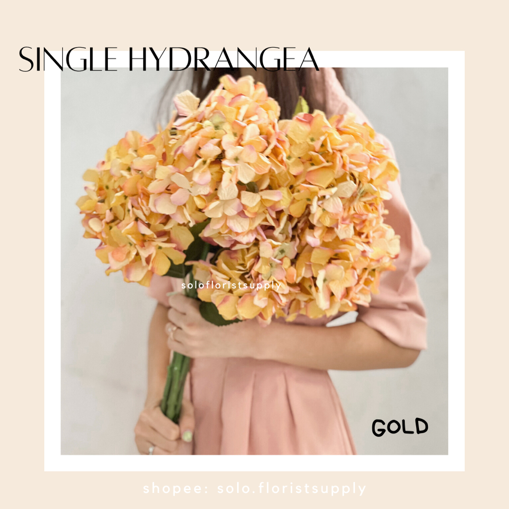 Jual 61CM SINGLE HYDRANGEA Bunga artificial hydrangea bunga hidrangea ...