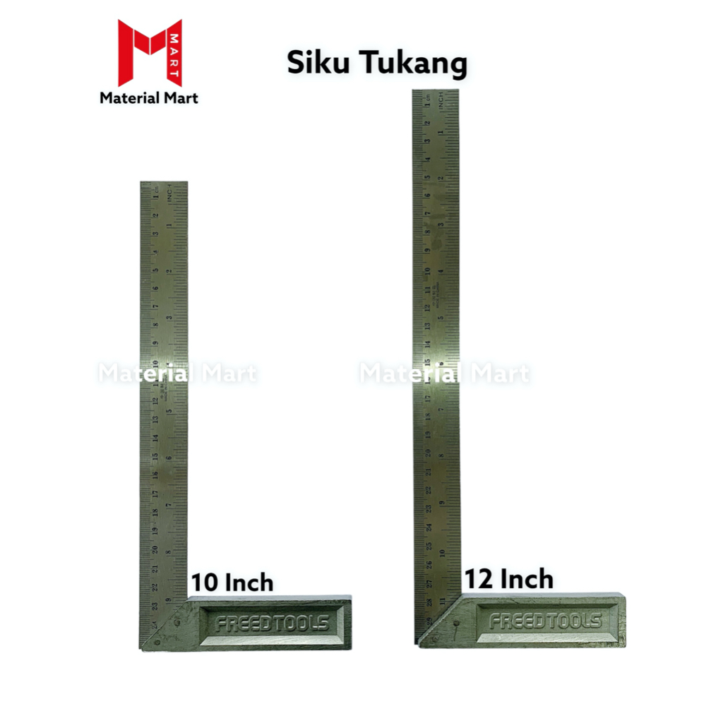 Jual Penggaris Ukur Sudut 10" | Siku Tukang 12" | Alat Ukur Meteran ...