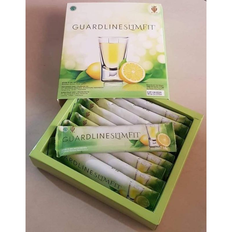 Jual Guardline Slimfit 1 Box Isi 10 Sachet Rasa Lemon Detox Slimfit Guardline Fiber Drink Diet ...