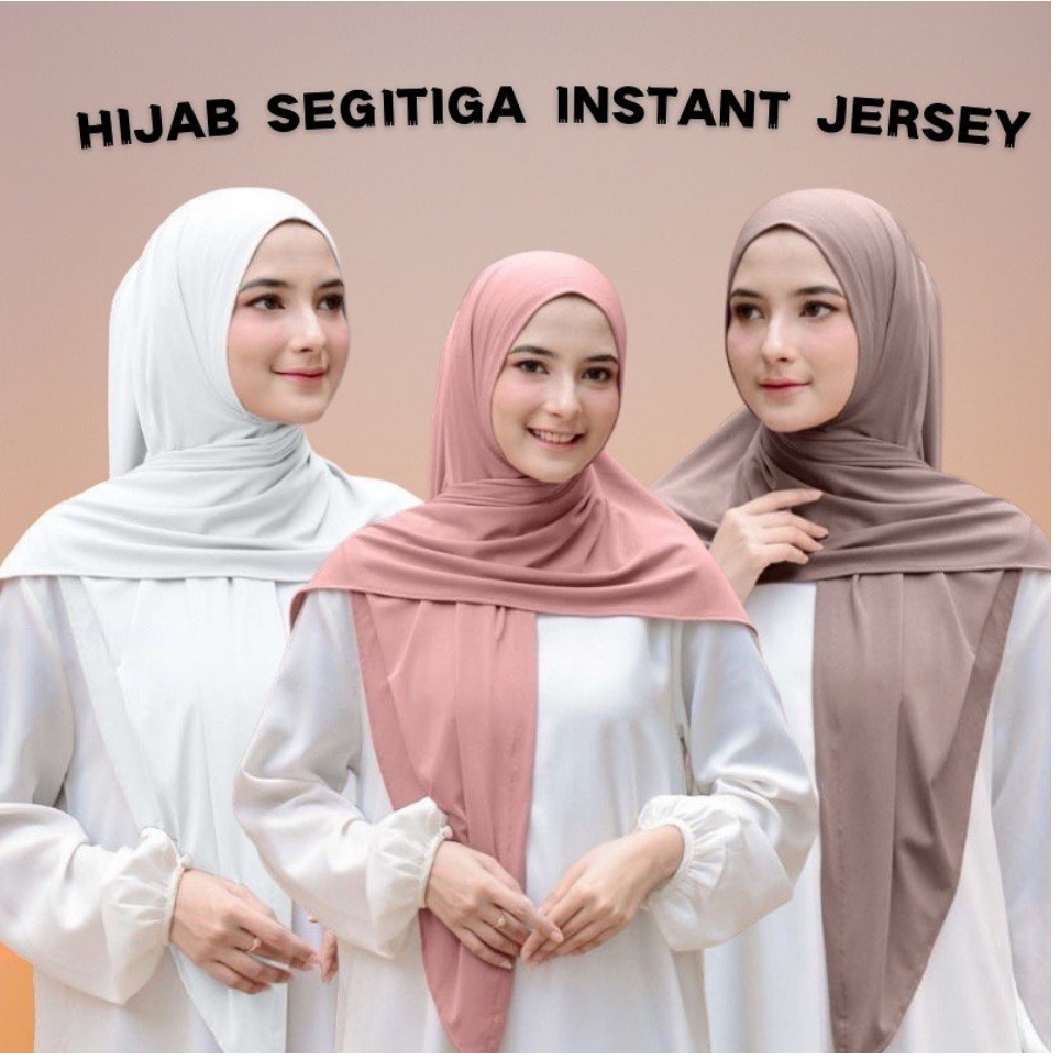 Jual Jilbab / Hijab Segitiga Instan Jersey / Hijab Jersey premium setia ...