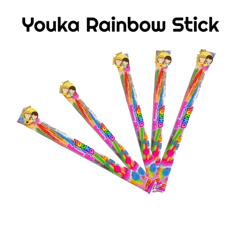 Jual Permen Rainbow Youka Stick 12 Gr Rasa Buah by Jadoel_Snack ...