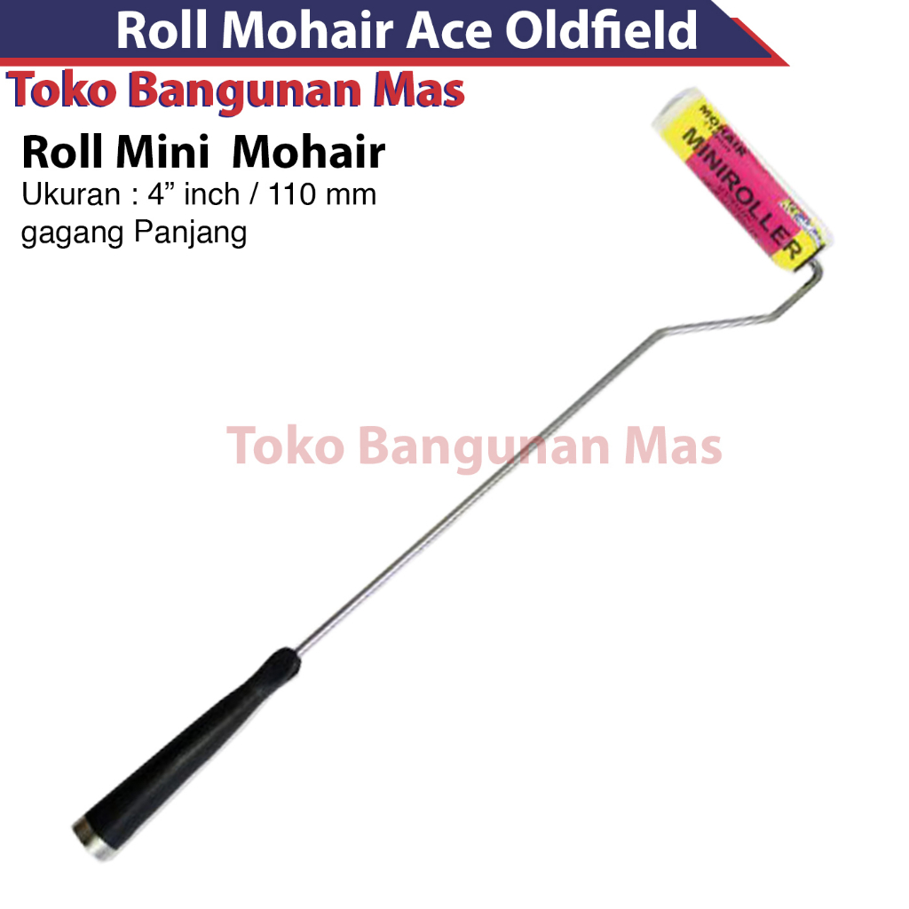 Jual ROLL ACE kecil Mohair / Roll Kecil Ace Oldfield mohai gagang ...