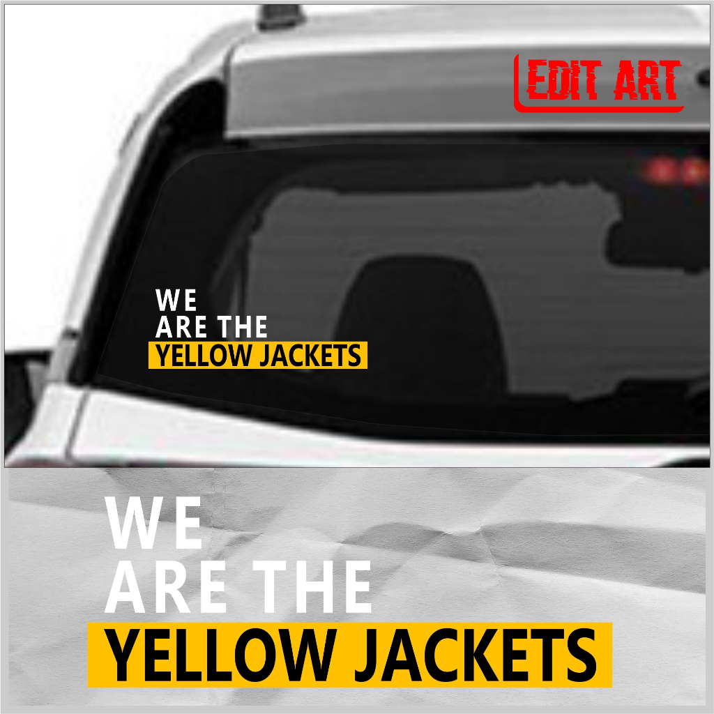 Jual Stiker UI Cutting Sticker Kampus We Are The Yellow | Shopee Indonesia