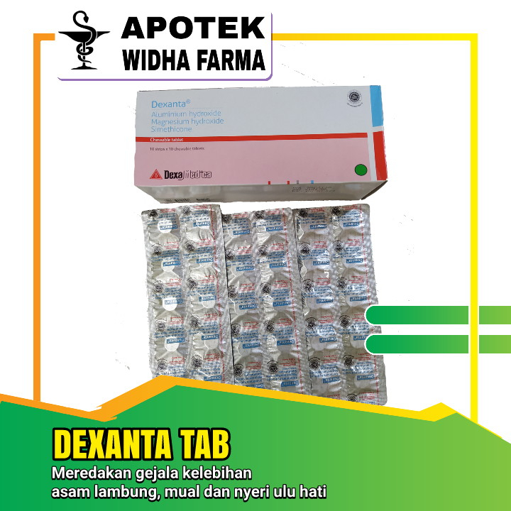 Jual DEXANTA strip isi 10 Tablet ( Obat penurun Asam Lambung kembung ...