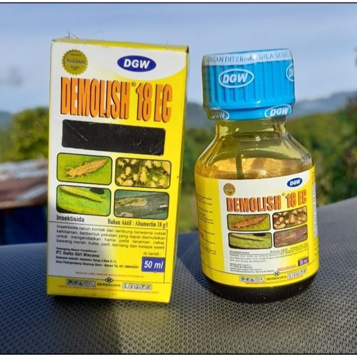 Jual DEMOLISH 18 EC 50ml - Insektisida obat hama tanaman - Abamektin | Shopee Indonesia