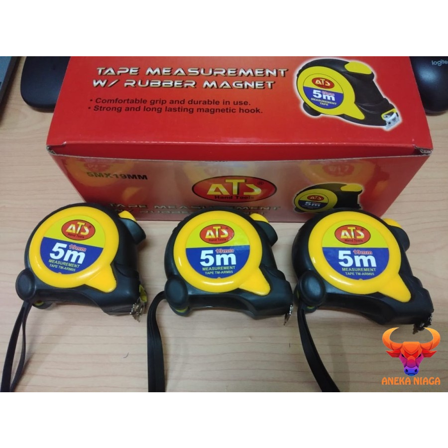 Jual Meteran Tukang Bangunan Roll 5 Meter 5 M 19mm | Shopee Indonesia