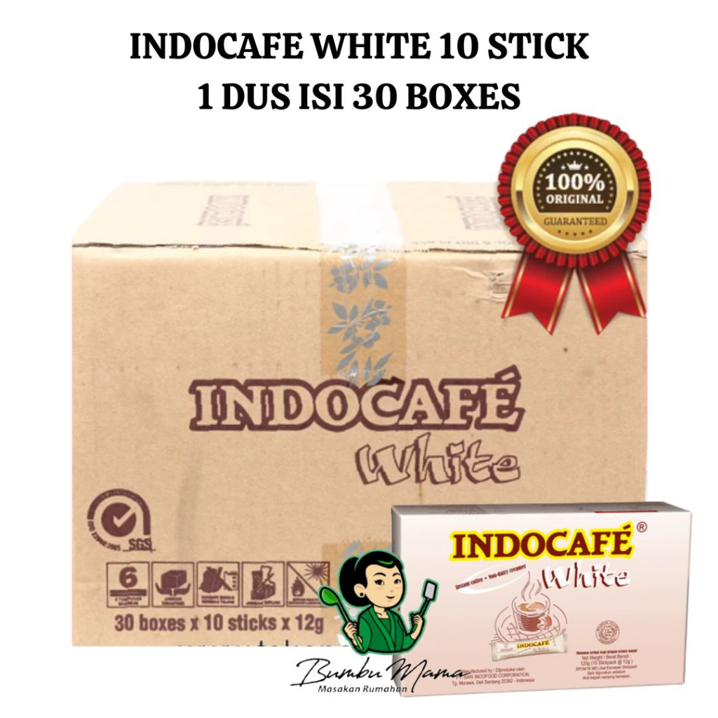 Jual Indocafe White (10 stick) / 1 Dus isi 30 boxes x 10 sticks x 12g ...