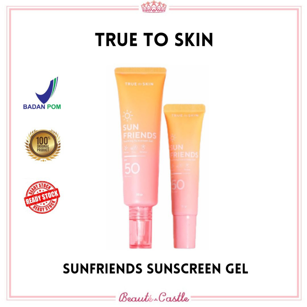 Jual True to Skin Sunfriends Sunscreen Gel SPF 50 PA++++ 30gr / 15gr ...