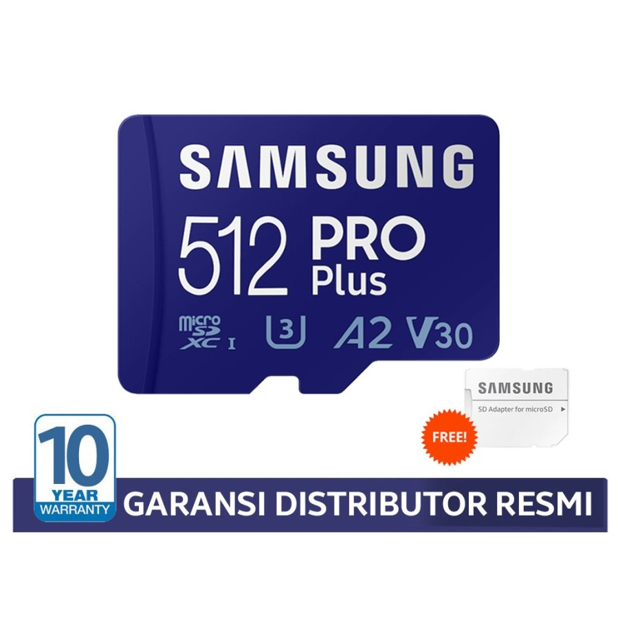 Jual Samsung PRO PLUS MicroSD 128GB 256GB 512GB Micro SD Garansi Resmi ...