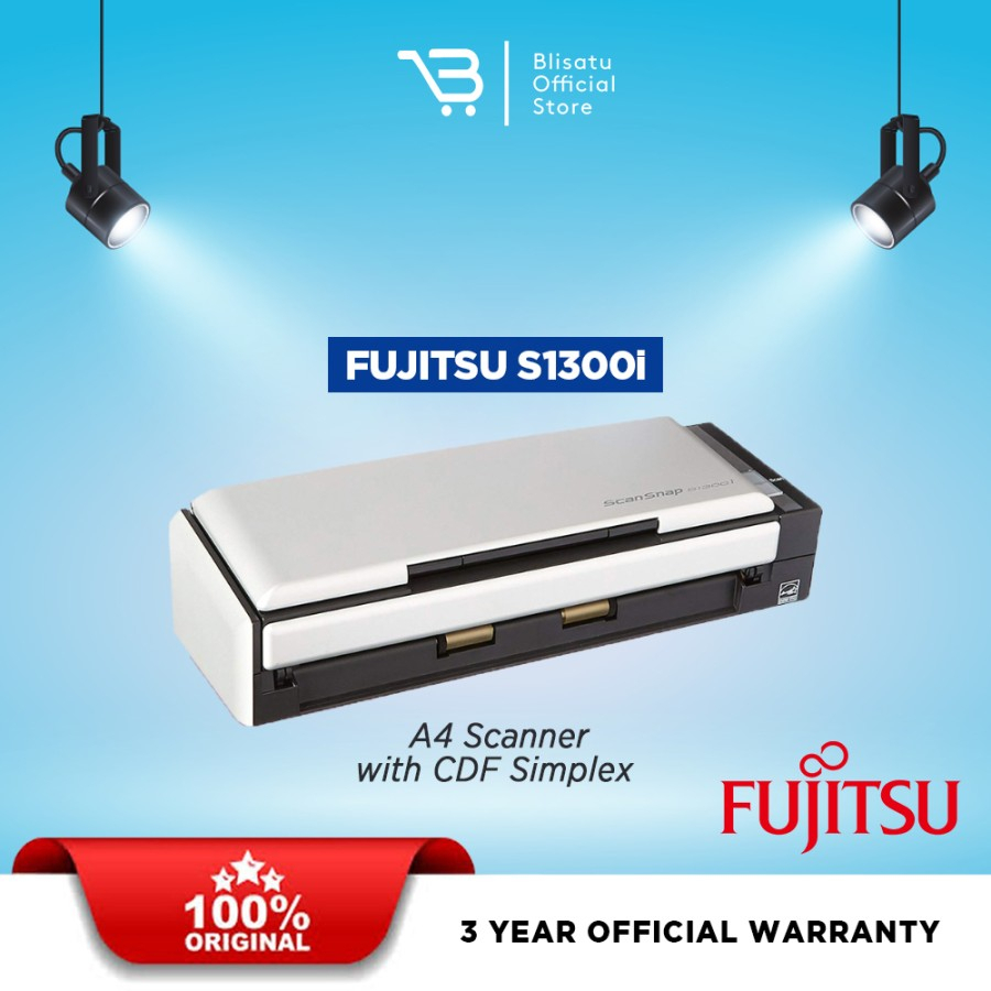 Jual Fujitsu ScanSnap S1300i Portable Scanner | Shopee Indonesia