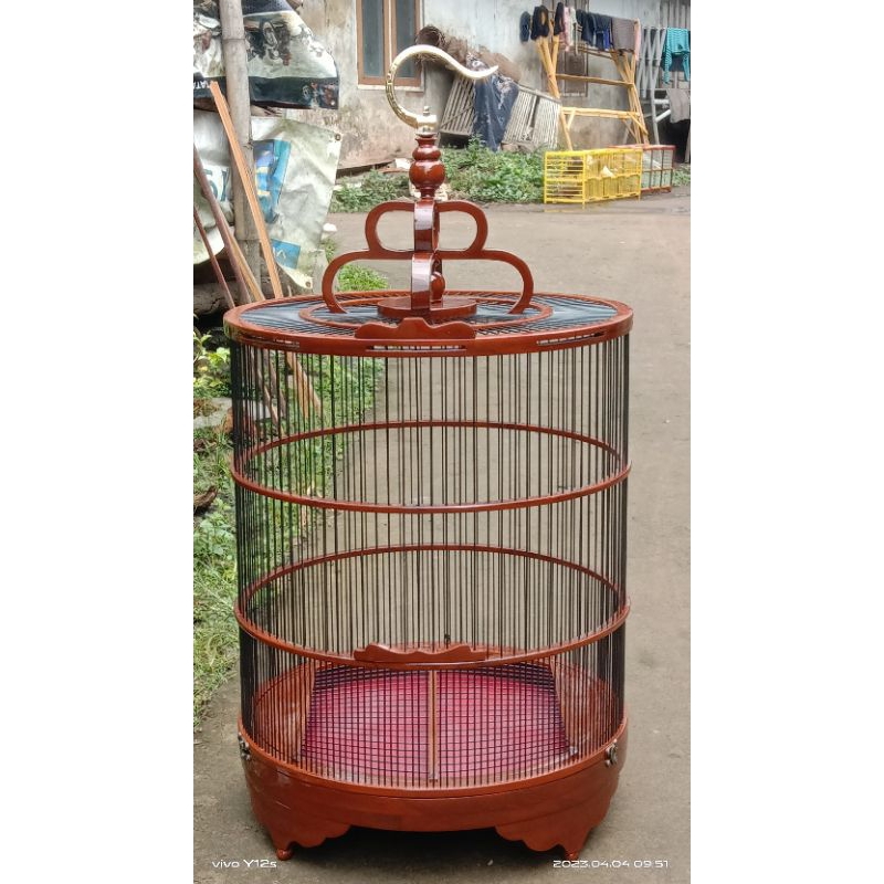 Jual Sangkar Poksay sangkar Kacer sangkar anis kayu jati ruji fiber ...